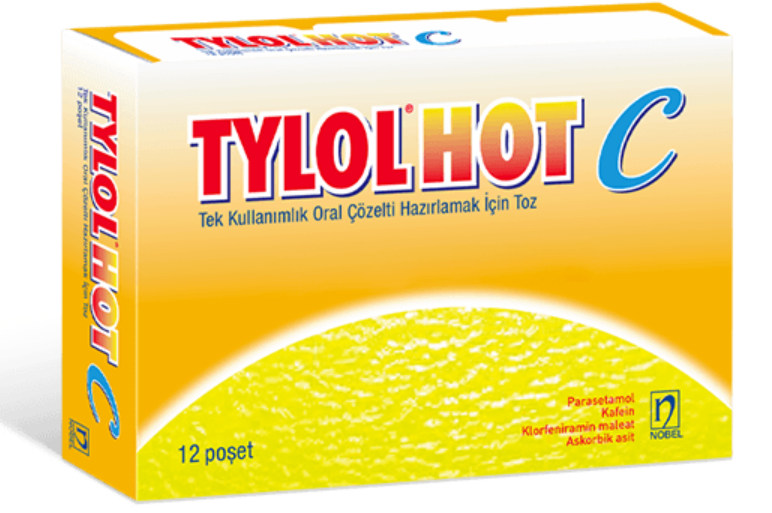 Tylol Hot C (Paracetamol, Caffeine, Chlorfeniramine, Ascorbic Acid) 400 ...