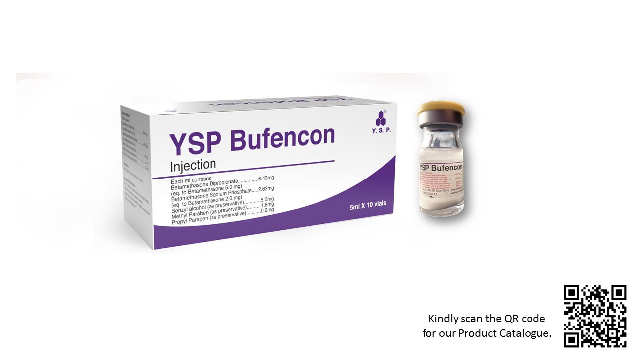 YSP Bufencon Injection 5ml | Y.S.P. INDUSTRIES (M) SDN BHD | CPHI Online
